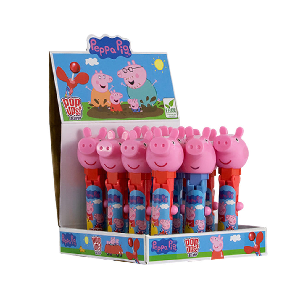 Buy Pop Ups Peppa Pig Lollipop - (12x10g) | The Kandy King
