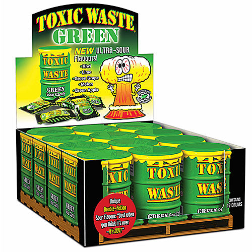 Buy Toxic Waste Green Drum (12x42g) | The Kandy King