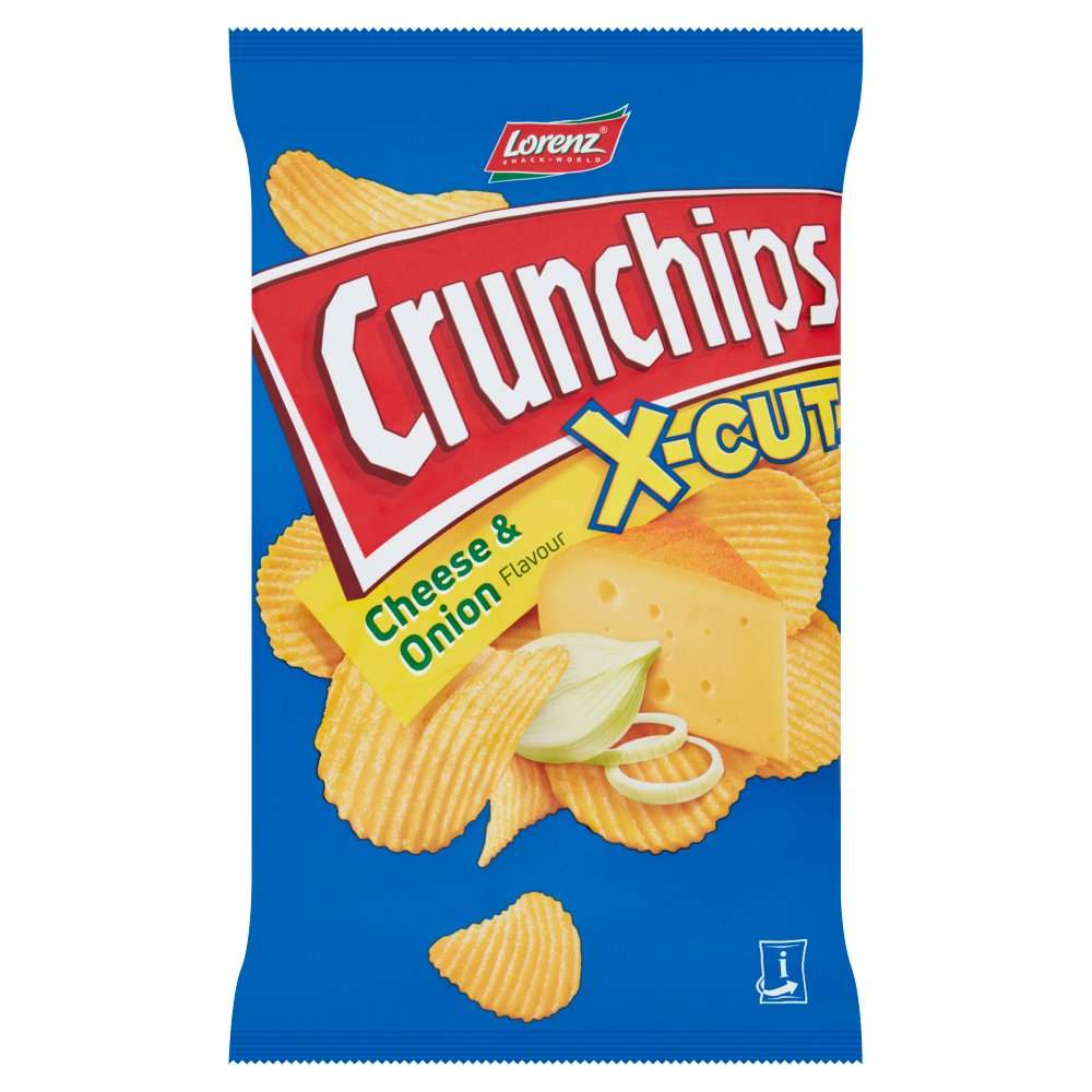Buy Lorenz XCut Chips Cheese & Onion 12 x 75g | The Kandy King