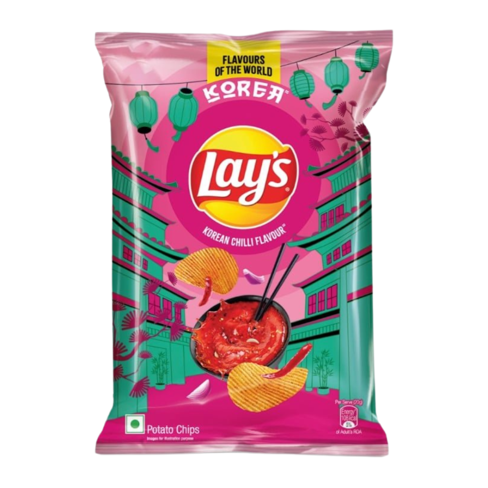 Buy Lays Korean Chilli Potato Chips (48g) | The Kandy King
