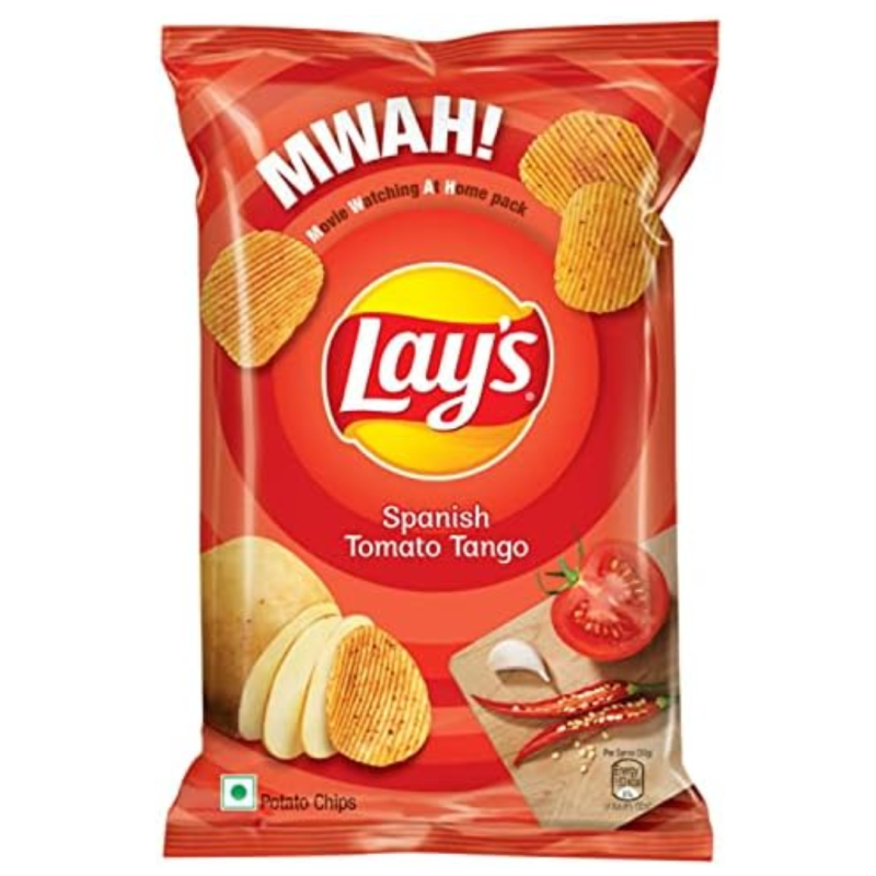 Buy Lays Spanish Tomato Share Size pack - 82g | The Kandy King
