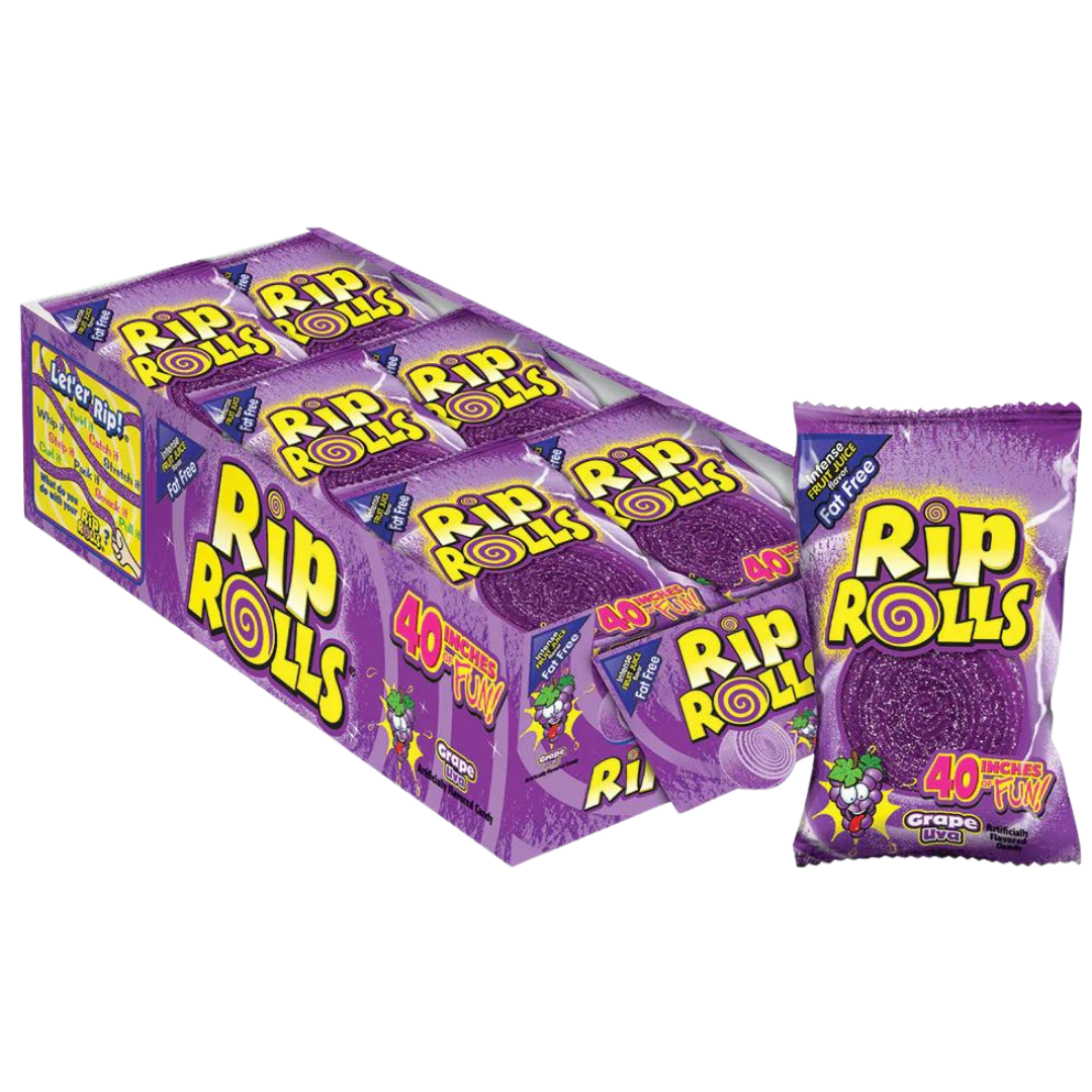 Buy Rip Rolls Grape USA (24x40g) 40 Inches | The Kandy King