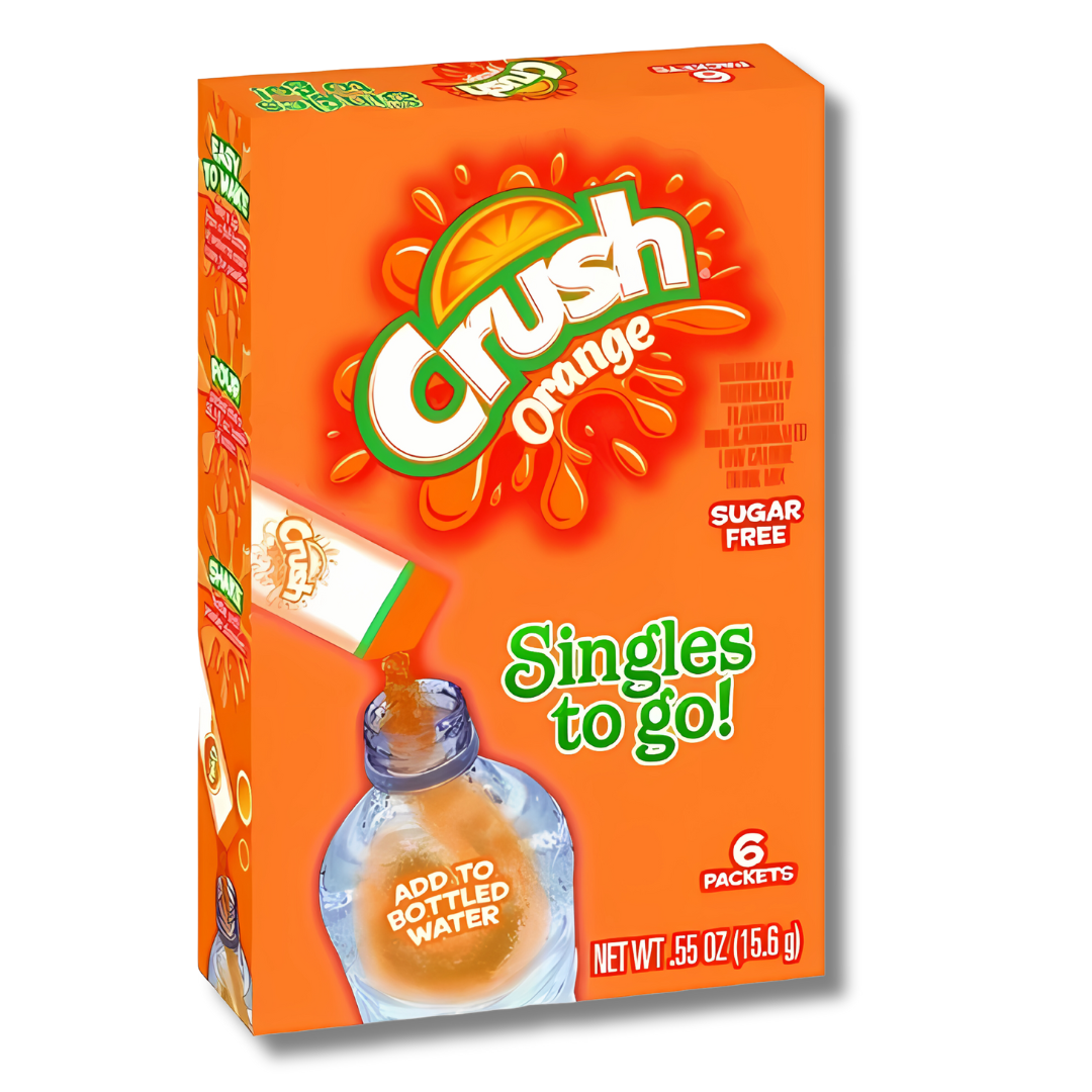 Buy Crush Drink Mix Orange Flavour Zero Sugar Sachets USA (6 Sticks) (12x15.6g) | The Kandy King