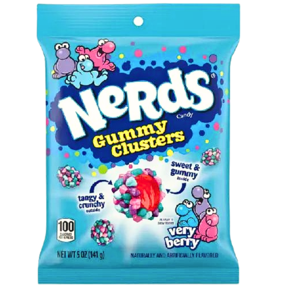 Buy Nerds Gummy Clusters Very Berry Peg Bag pack USA (12x141g) | The ...
