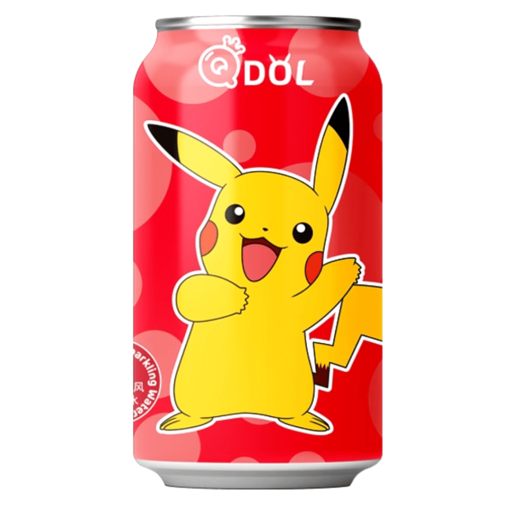 Buy QDOL Pokemon Pikachu Strawberry Flavour (24x330ml) | The Kandy King