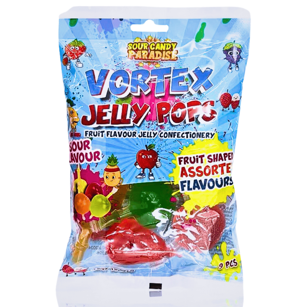 Buy Sour Candy Paradise Vortex Jelly Pops Sour Flavour (12x315g) | The ...