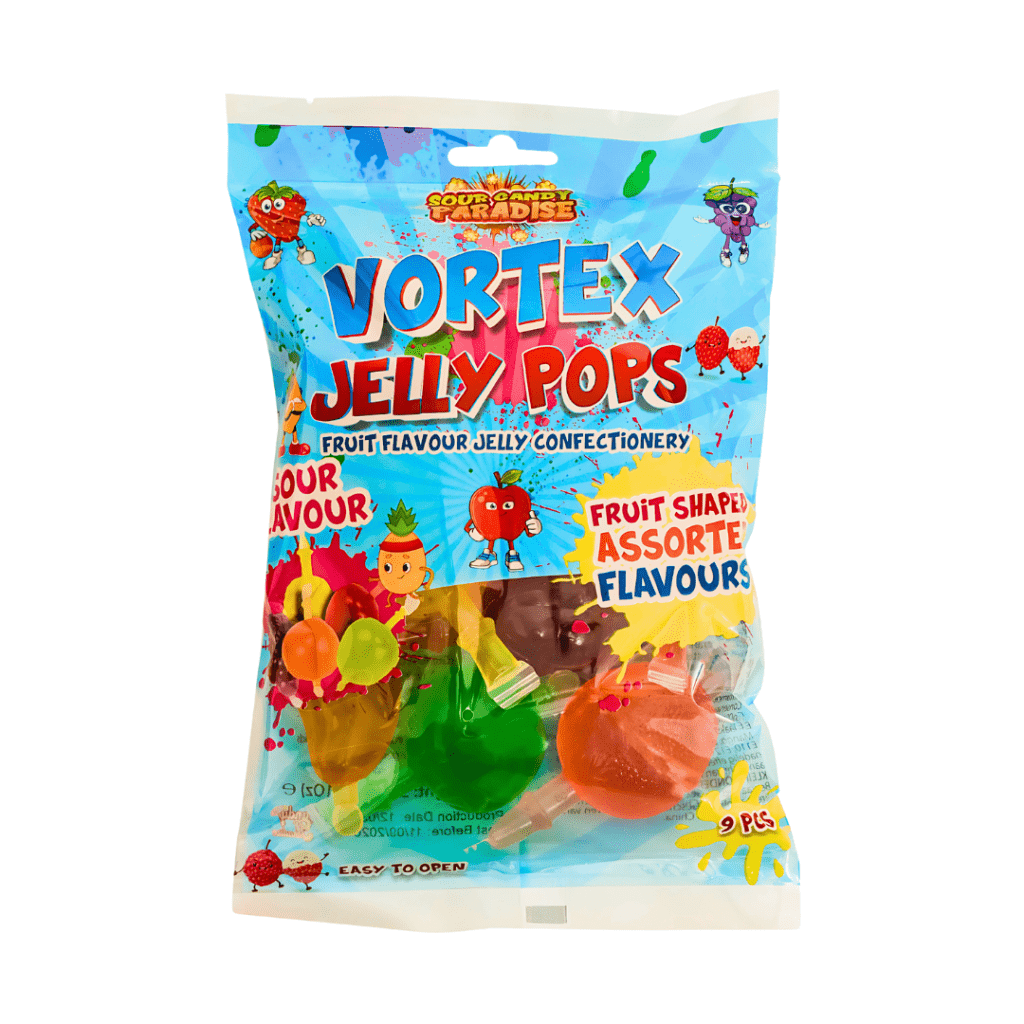 Buy Sour Candy Paradise Vortex Jelly Pops Sour Flavour (12x315g) | The ...