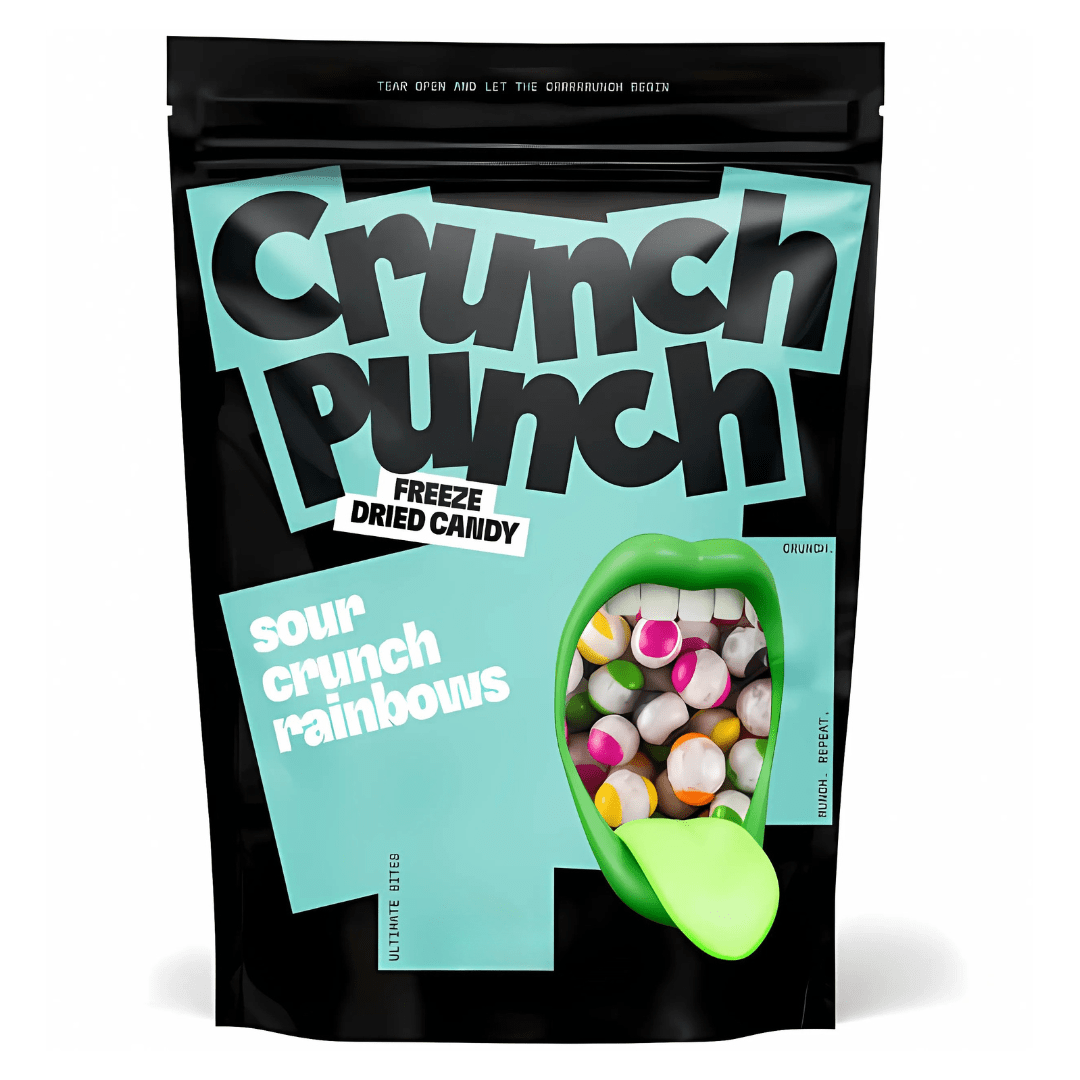Buy Crunch Punch Freeze Dry Candy Sour Crunch Rainbow Flavour (15x100g ...