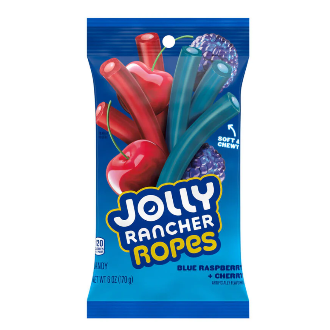 Buy Jolly Rancher Ropes Blue Raspberry & Cherry Flavour USA (12 x 170g ...
