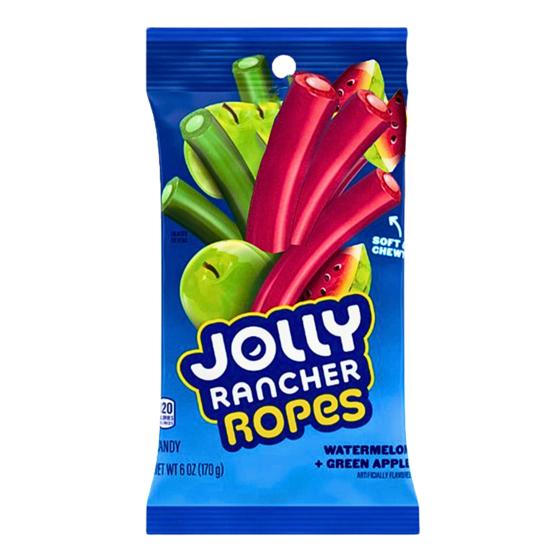 Buy Jolly Rancher Ropes Watermelon & Green Apple Flavour USA (12 x 170g ...