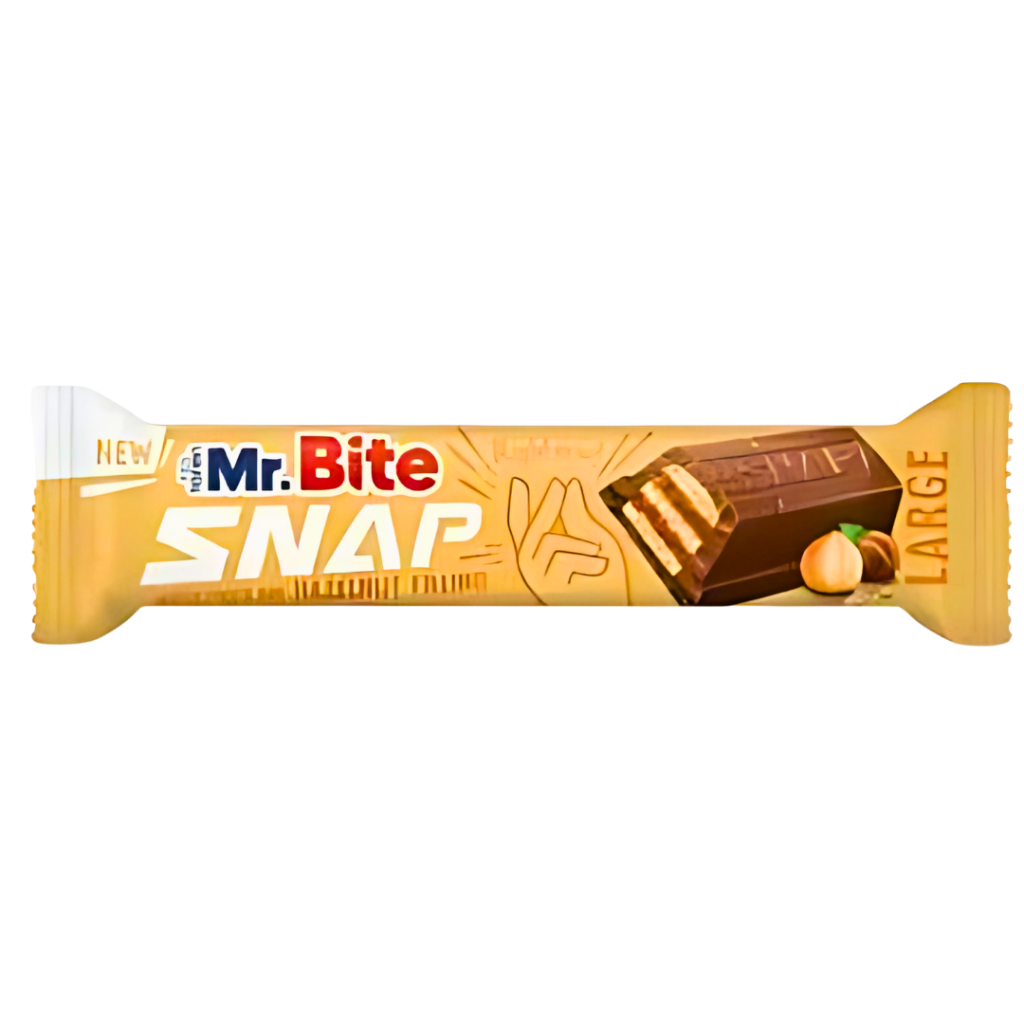 Buy Mr. Bite Snap Hazelnut Cream Wafer Bar With Milk Chocolate (24 x 35g) | The Kandy King