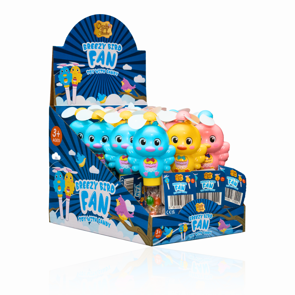 Buy Candy Paradise Toy With Candy Breezy Bird Fan (12x10g) | The Kandy King