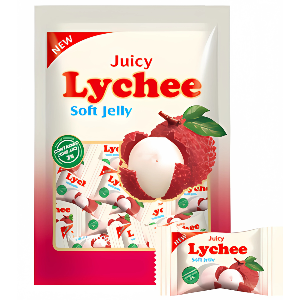 Buy Juicy Lychee Flavour Soft Jelly (12 x 100g) | The Kandy King