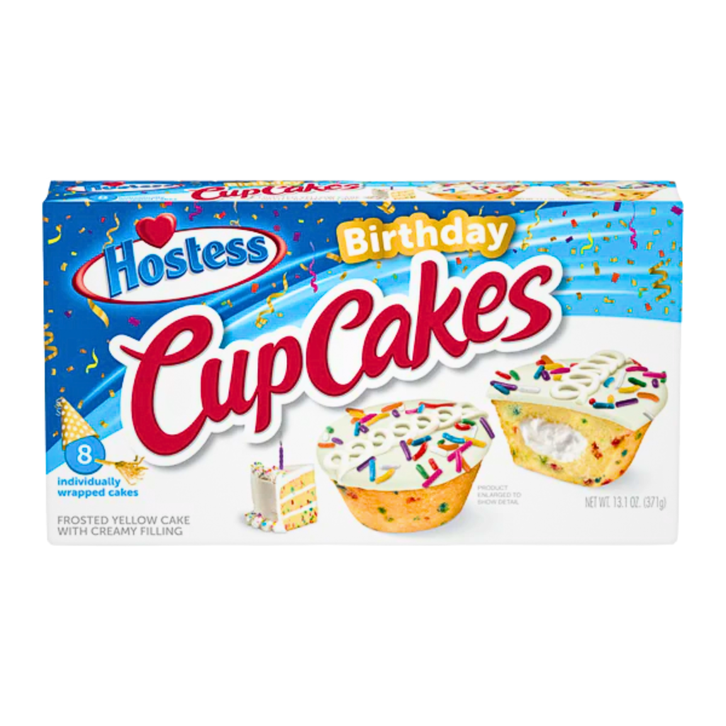 Buy Hostess Birthday Cup Cake Frosted Yellow Cake With Creamy Filling ...