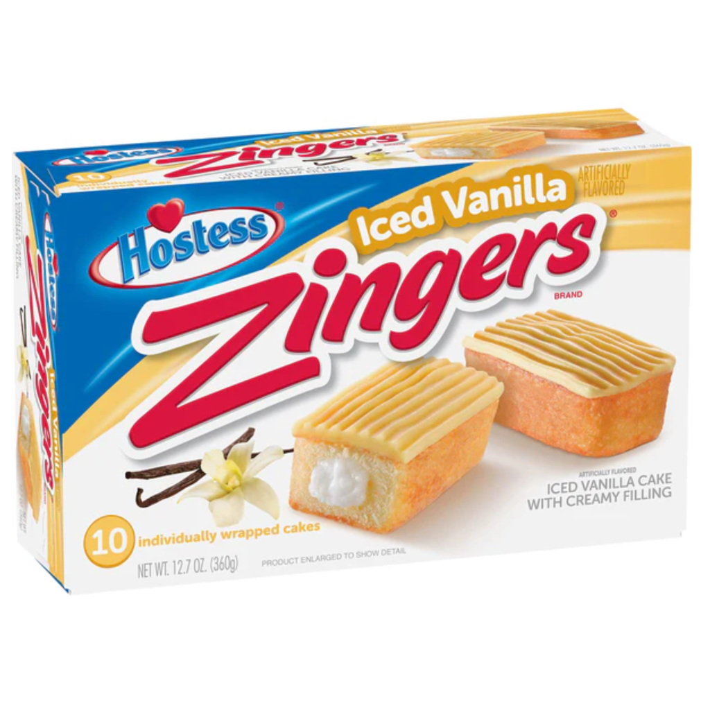 Buy Hostess Zinger Iced Vanilla Cake Flavour USA (1 x 360g) **Single ...
