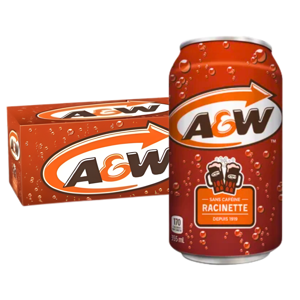 Buy A&w Root Beer Cans Canada 12oz (12x355ml)Pack | The Kandy King