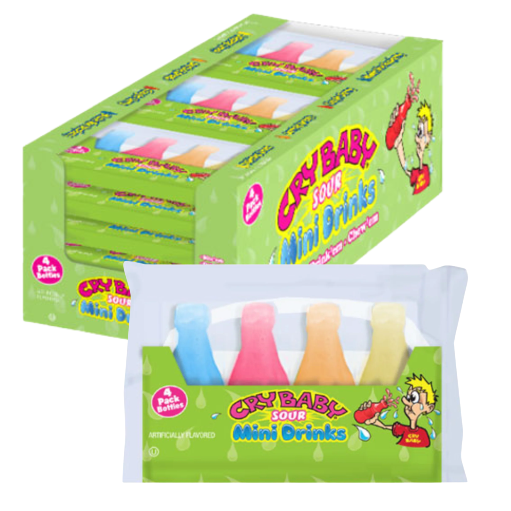 Buy Cry Baby Sour Mini Drinks USA (18 x 16ml) | The Kandy King