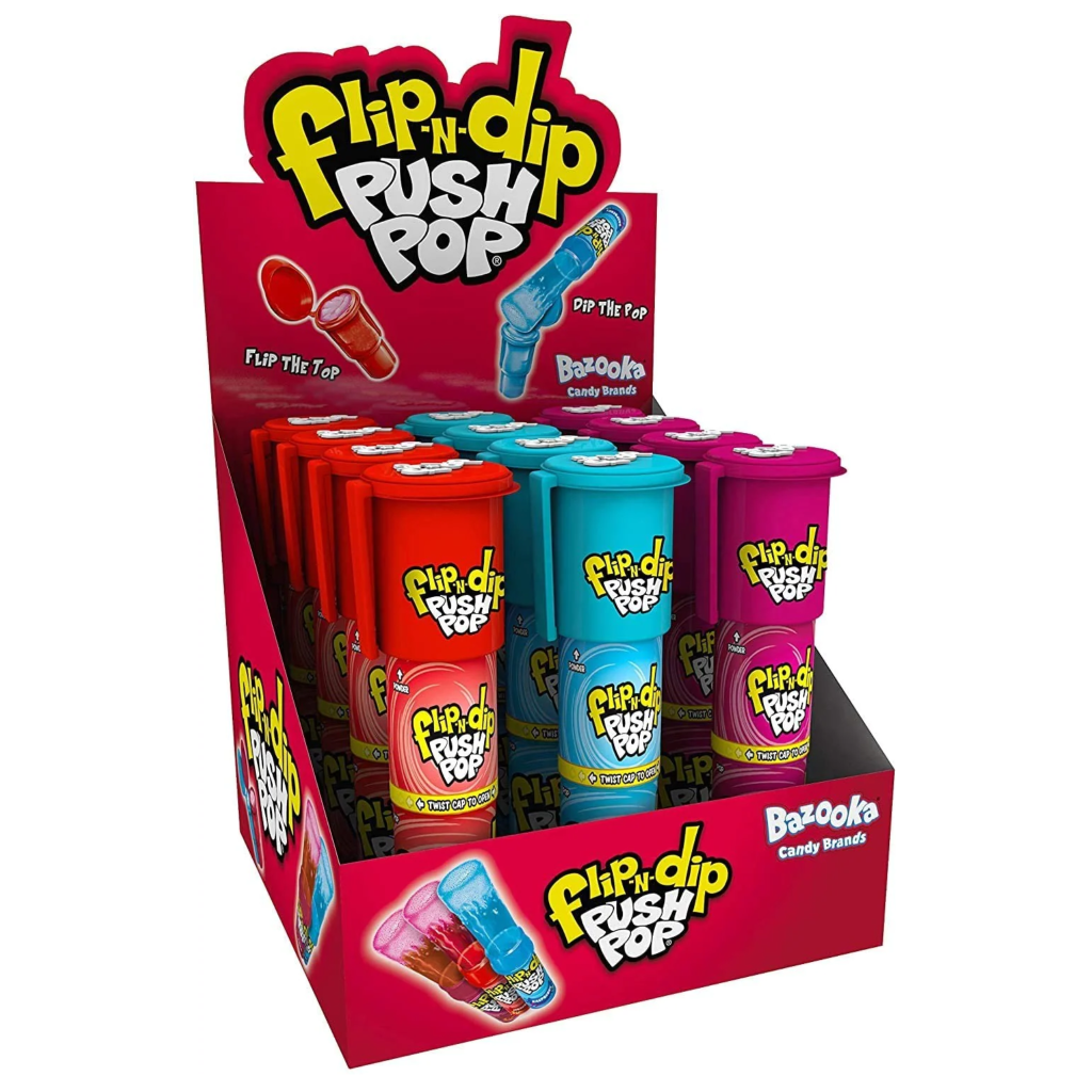 Buy Bazooka Flip n Dip Pop (12 x 25g) | The Kandy King