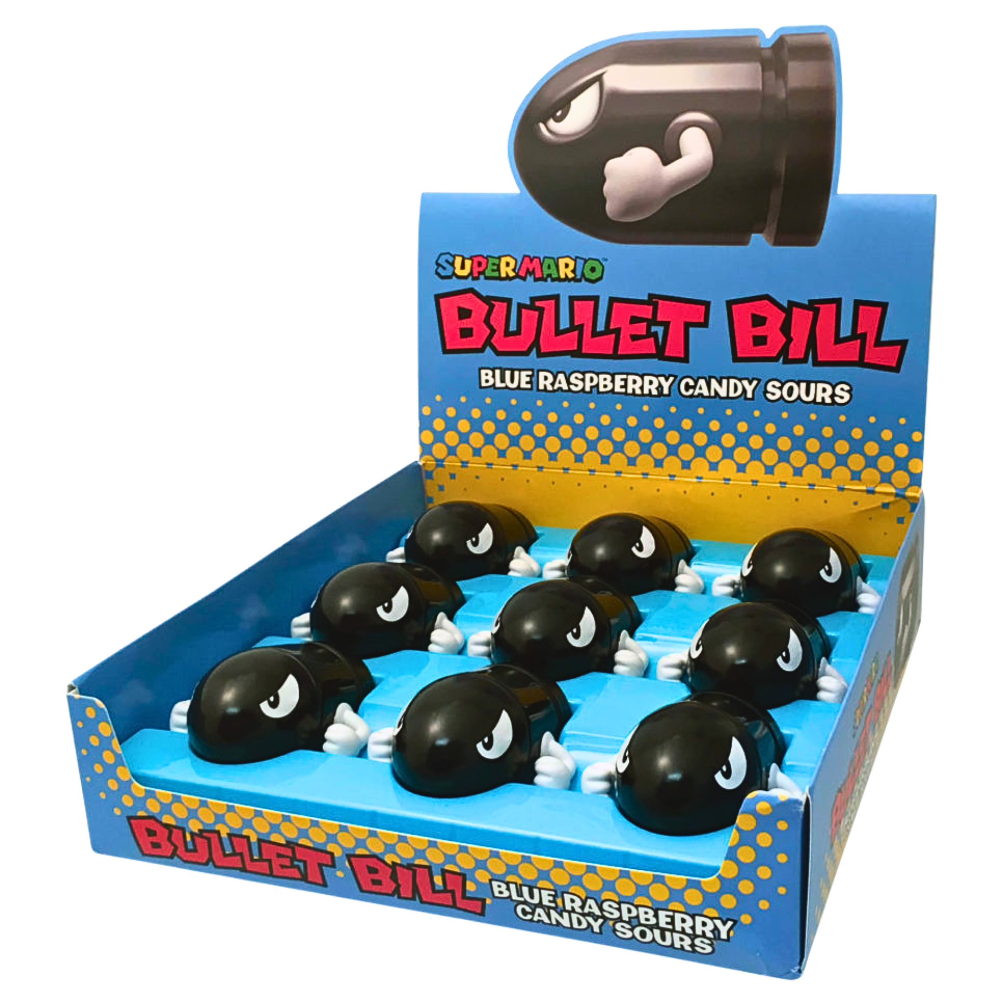 Buy Boston America Nintendo Bullet Bill Blue Raspberry Sour Candy ...