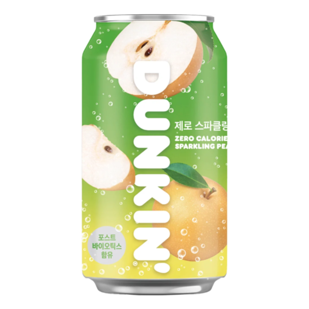 Buy DUNKIN Sparkling Pear Can Zero Korean (24 x 350ml) | The Kandy King
