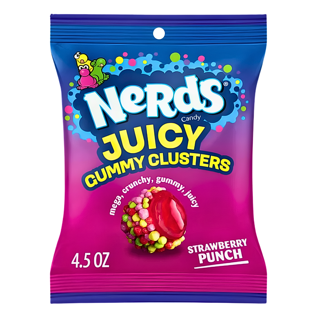 Buy Nerds Juicy Gummy Clusters Strawberry Punch Peg Bag pack USA ...