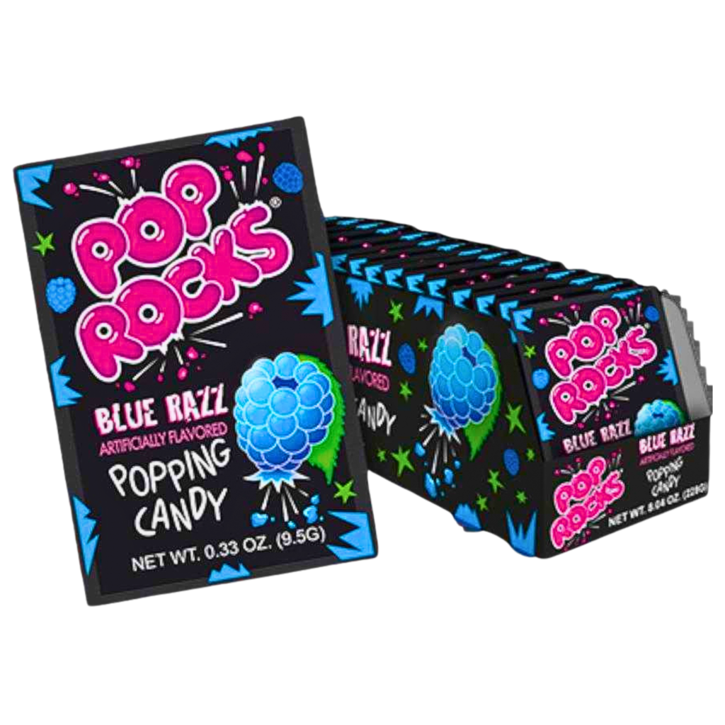 Buy Pop Rocks Blue Razz Flavour USA (24x9.5g) | The Kandy King
