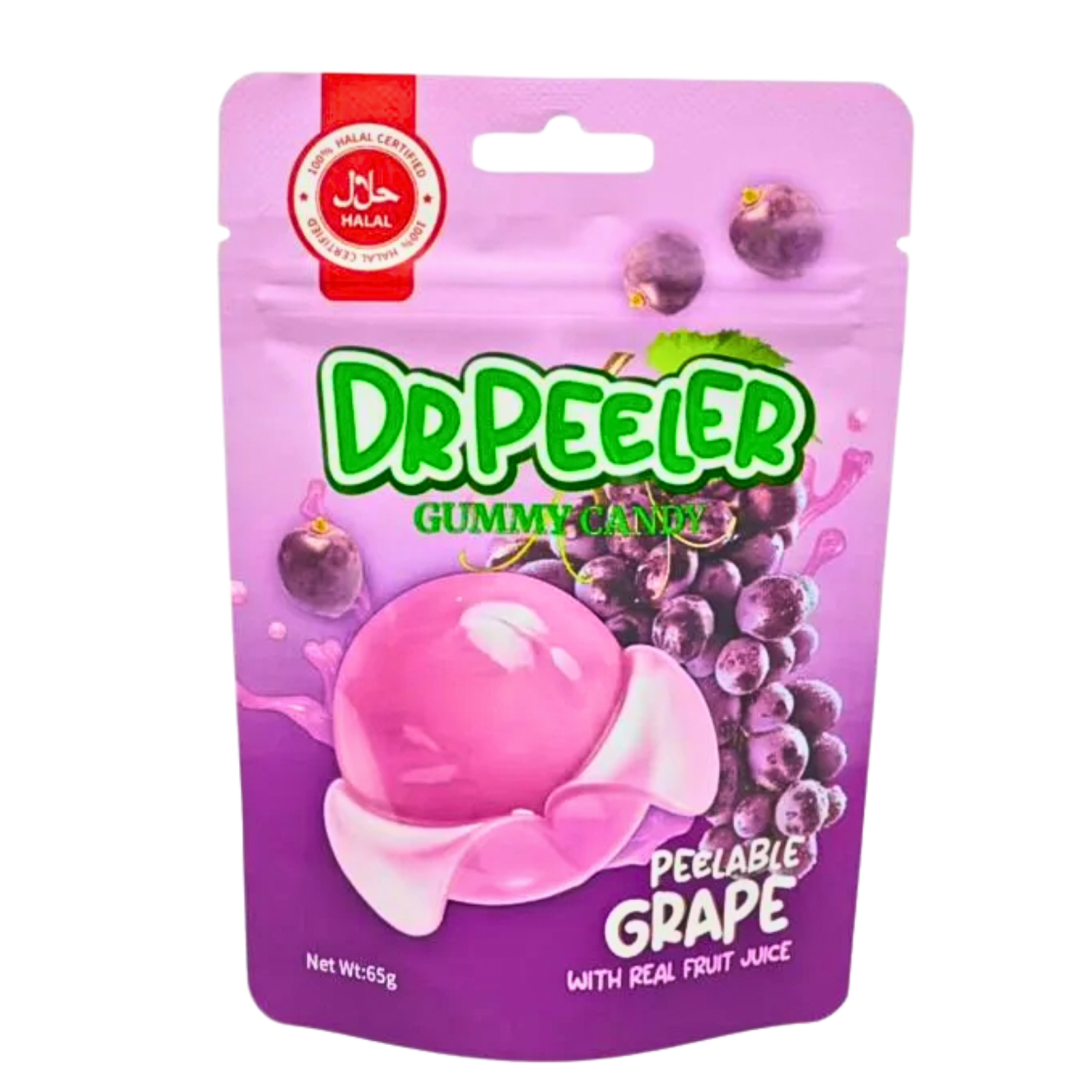 Buy Dr Peeler Gummy Candy Grape Flavour (12 x 65g) | The Kandy King