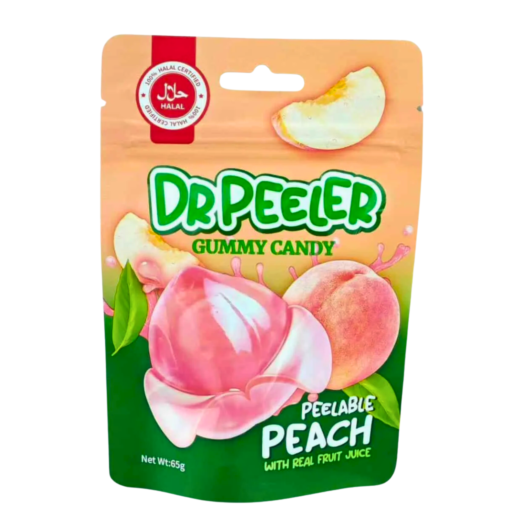 Buy Dr Peeler Gummy Candy Peach Flavour (12 x 65g) | The Kandy King