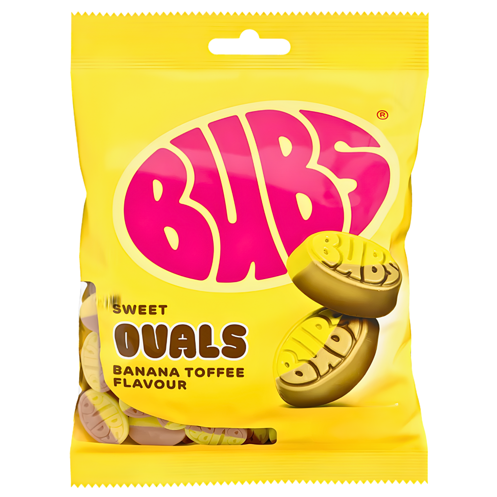 Buy Bubs Candy Sweet Oval Banana Toffee Flavour USA (08 x 156g) | The ...