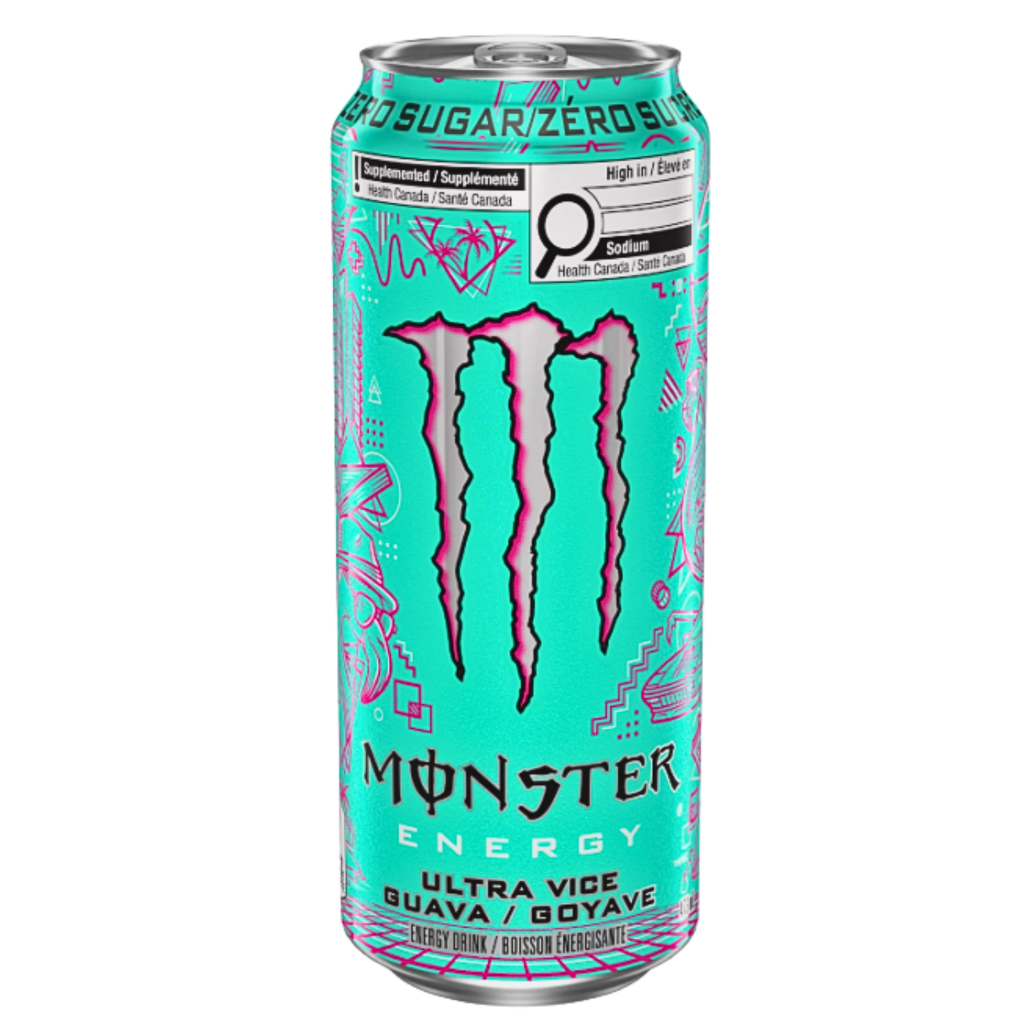 Buy Monster Energy Drink Ultra Vice Guava Zero Sugar Canadian (12x473ml ...